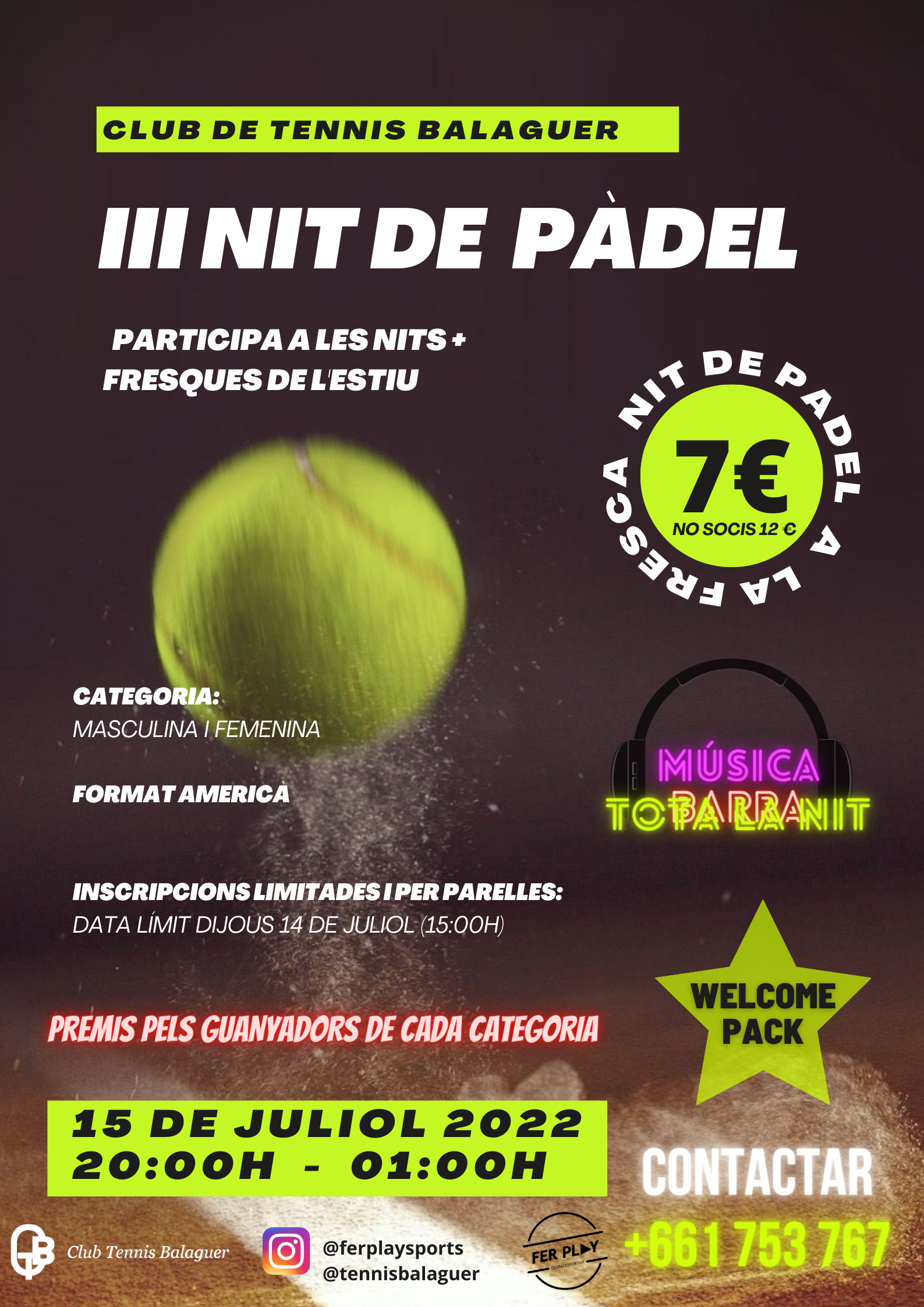 III Nit de pàdel